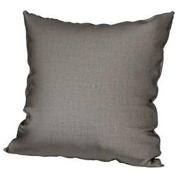Dekokissen HOMING "St. Moritz" Gr. 2, beige (natur, unifarben), B:50cm L:50cm, Polyester, Dekokissen_Sitzkissen_Kissenh&uuml;llen, Pflegeleicht