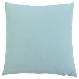 G&ouml;zze Dekokissen G&Ouml;ZZE "Milano", blau (aqua, unifarben), B:40cm L:40cm, Polyester, Dekokissen_Sitzkissen_Kissenh&uuml;llen, mit Rei&szlig;verschluss, Kissenh&uuml;le ohne F&uuml;llung, 2 St&uuml;ck
