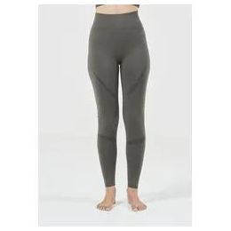 ENDURANCE ATHLECIA Funktionstights ATHLECIA "NAGAR", Damen, Gr. L/XL, EURO-Gr&ouml;&szlig;en, braun (bronzefarben), 83% Nylon, 16% Elasthan, 1% Polyester, unifarben, lang, Hosen, mit angesagtem High-Waist-Bund
