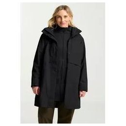 3-in-1-Funktionsmantel Jack Wolfskin "BAYLIGHT 3IN1 COAT W", Damen, Gr. XL (46), schwarz, Obermaterial: 100% Polyester. Futter: 100% Polyester. Innenjacke: 100% Polyester. Futter: 100% Polyester, M&auml;ntel
