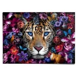 Poster Reinders "Power Cat", bunt (farbe bild(er): mehrfarbig), B:140cm H:100cm T:0,1cm, Bilder, Poster, Wohnzimmer - Blumen - Schmetterlinge - Farbenfroh - Mehrfarbig, Papier