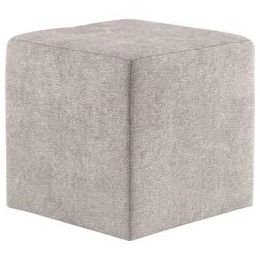 Hocker COTTA "Cuby", grau (elephant), B:40cm H:40cm T:40cm, 100% Polyester, Hocker, Hocker, Sitzw&uuml;rfel, Cube, Sitzhocker