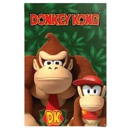 Poster Reinders "Nintendo - Donkey Kong and Diddy Kong", bunt (farbe bild(er): mehrfarbig), B:61cm H:91,5cm T:0,1cm, Bilder, Poster, Kinderzimmer - Mehrfarbig - 150 gr. Papier - Games - 61x91,5 cm