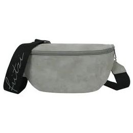 Umh&auml;ngetasche Fritzi aus Preussen "Fritzi Bum", Damen, Gr. B/H/T: 9cm x 13cm x 29cm, grau (stein), Kunstfaser, unifarben, Taschen Umh&auml;ngetasche, mit breitem, abnehmbarem Schultergurt