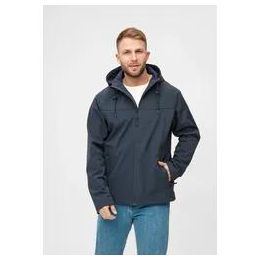 Softshelljacke Derbe "Isleby", Herren, Gr. M, blau (navy, navy), Obermaterial: 100% Polyester; Futter: 100% Polyester, normal, Raglan&auml;rmel Windstopperb&uuml;ndchen, Jacken Softshelljacke, Wasserabweisend, winddicht, atmungsaktiv, w&auml;rmendes Fleece innen
