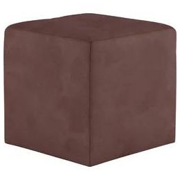 Hocker COTTA "Cuby", braun (espresso), B:40cm H:40cm T:40cm, 100% Polyester, Hocker, Hocker, Sitzw&uuml;rfel, Cube, Sitzhocker