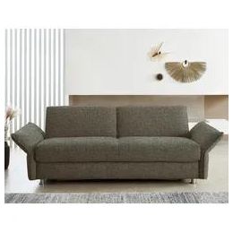 Schlafsofa Bali "LINA, Dauerschlaffunktion, 140 u. 160 er Breiten", grau, B:254cm H:14cm, 100% PES, Sofas, Schlafsofa, durchgehender Lattenrost mit 6-facher H&auml;rtegradregulierung