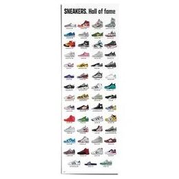 Poster Reinders "Sneakers - hall of fame", bunt (farbe bild(er): mehrfarbig), B:53cm H:158cm T:0,1cm, Bilder, Poster, Teenager Zimmer - Mehrfarbig - 170 gr. Papier - Fashion - 53x158 cm