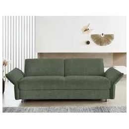Schlafsofa Bali "LINA, Dauerschlaffunktion, 140 u. 160 er Breiten", blau (blaugr&uuml;n), B:254cm H:14cm, 100% PES, Sofas, Schlafsofa, durchgehender Lattenrost mit 6-facher H&auml;rtegradregulierung, Topseller