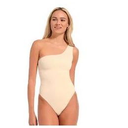 Shaping-Body MAGIC BODYFASHION "Dream One Shoulder Body", Damen, Gr. M, N-Gr, braun (latte), Obermaterial: 83% Polyamid, 17% Elasthan, unifarben, Bodys, mit asymetrischen Tr&auml;gern