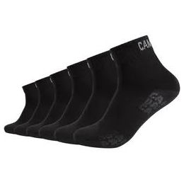 Kurzsocken CAMP DAVID "mesh ventilation", Herren, Gr. 39-42, schwarz, Baumwollmischung, unifarben, Socken, mit dezentem Markenlogo