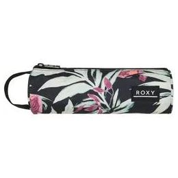 Federtasche Roxy "Time To Party", Damen, grau (anthrazit wind swept floral), 100% Polyester, Schreibger&auml;teetuis