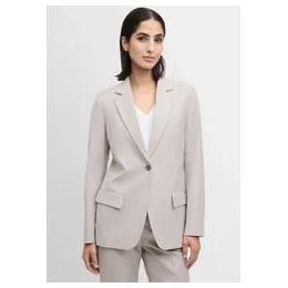 Jackenblazer Cinque "CILIGHT", Damen, Gr. 42, beige, Web, Obermaterial: 53% Polyamid, 43% Schurwolle, 4% Elasthan, regular fit normal, V-Ausschnitt, eingesetzt,&Auml;rmel ohne &Auml;rmelschlitz gerader Abschluss mit Kn&ouml;pfen, Blazer, Mit Markenlabelpl&auml;ttchen