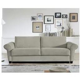 Schlafsofa Bali "ELISA Dauerschl&auml;fer in 140 und 160er Breite", grau (hellgrau), B:231cm, 92% Polyester, 8% Polyacryl, Sofas, Schlafsofa, stabile Gitterrost-Unterfederung
