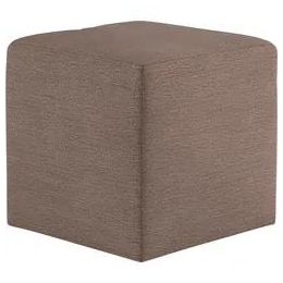 Hocker COTTA "Cuby", braun (schwarz braun), B:40cm H:40cm T:40cm, 100% Polyester, Hocker, Hocker, Sitzw&uuml;rfel, Cube, Sitzhocker