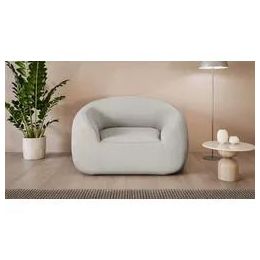 Sessel "YANI Relaxsessel, Loungesessel, Ma&szlig;e B/T/H: 127/96/76 cm", beige, B:127cm H:76cm T:96cm, 100% Polyester, LeGer Home by Lena Gercke, Sessel, Sessel, organische Form, mit Wellenunterfederung, auch in Boucl&eacute;