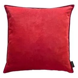 Kissenh&uuml;lle Apelt "Magnus", rot, B:46cm L:46cm, Polyester, Obermaterial: 100% Polyester, Kissenbez&uuml;ge, Kissenh&uuml;lle