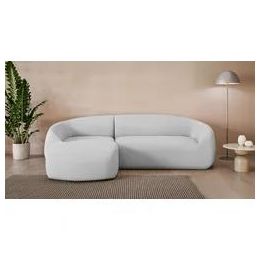 Ecksofa "YANI, L-Form, Designersofa, organische Form, Ma&szlig;e B/T/H: 255/170/81 cm", grau (hellgrau), B:255cm H:81cm T:170cm, 100% Polyester, LeGer Home by Lena Gercke, Sofas, Ecksofa, L-Form, Designersofa, organische Form, Ma&szlig;e B/T/H: 255/170/81 cm