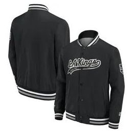 Bomberjacke Fanatics "Fanatics Jacke Los Angeles Kings Sateen", Herren, Gr. S, schwarz, Popeline;Jersey, 100% Polyester, Jacken Bomberjacke
