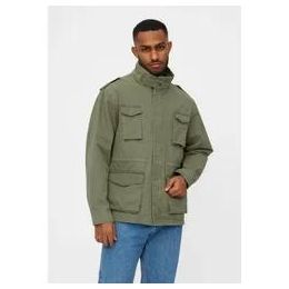 Parka Derbe "Milby", Herren, Gr. L, olivine, navy, Obermaterial: 100% Baumwolle; Futter: 100% Baumwolle, straight fit, elastischer Bund, Jacken Parka, Canvas Jacke, Innentasche, Baumwolllining