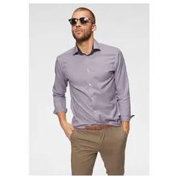 Langarmhemd Selected "SLHSLIMNEW-MARK SHIRT LS NOOS", Herren, Gr. XS, N-Gr, wei&szlig; (rot, blau, wei&szlig;, kariert), Web, Obermaterial: 100% Baumwolle, unifarben, 1-Knopf-Manschette, Hemden