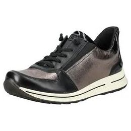 Sneaker Ara "Ara Sneaker Leder/Textil", Damen, Gr. 38, schwarz (schwarz kombi), Leder, Textil, Schuhe Sneaker