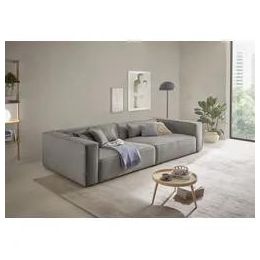 3-Sitzer "PIARA XXL, Sofa mit Kedernaht in Cord, Leinenoptik o. Strukturstoff", grau (anthrazit), B:316cm H:66cm T:136cm, 100% Polyester, LeGer Home by Lena Gercke, Sofas, schwarze F&uuml;&szlig;e, bequemer Sitzkomfort, extra tiefe Sitzfl&auml;che