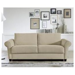 Schlafsofa Bali "ELISA Dauerschl&auml;fer in 140 und 160er Breite", beige, B:211cm, 92% Polyester, 8% Polyacryl, Sofas, Schlafsofa, komfortabler Ergoflex-Lattenrost