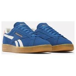Sneaker Reebok CLASSIC "CLUB C GROUNDS UK", Damen, Gr. 42, blau (twilightblau, clay, chalk), Leder, Synthetik, Schuhe Sneaker