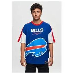 T-Shirt Recovered "NFL Bills Buffalo Cut and Sew Oversized", Herren, Gr. 3XL, blau, 100% Baumwolle, bedruckt, normal, Rundhals, Shirts T-Shirt, f&uuml;r alle Buffalo Bills-Fans