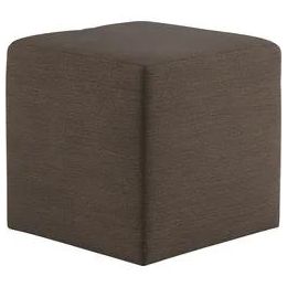 Hocker COTTA "Cuby", braun (espresso), B:40cm H:40cm T:40cm, 100% Polyester, Hocker, Hocker, Sitzw&uuml;rfel, Cube, Sitzhocker