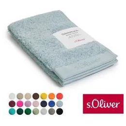 G&auml;stehandtuch s.Oliver "s.Oliver, Premium Qualit&auml;t, 600 gr/m2, auch als Sets erh&auml;ltlich", blau (hellblau), B:30cm L:50cm, Walkfrottier, Baumwolle, Handt&uuml;cher, gro&szlig;e Farbauswahl, auch als Duschtuch, Waschhandschuh, Handtuch