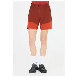 Shorts WHISTLER "LALA", Damen, Gr. 42, EURO-Gr&ouml;&szlig;en, braun (braun, rot), 92% Polyester, 8% Elasthan, mehrfarbig, kurz, Hosen Shorts, mit extra komfortablem Funktionsstretch