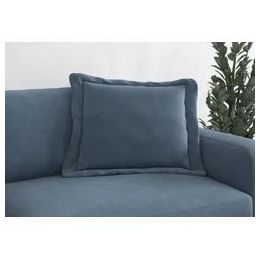 Sofakissen Trendmanufaktur "Bourbon", blau (blau horizon), B:70cm H:12cm T:70cm, Stoff, Polsterauflagen, Sofakissen, modernes Flatkissen 70x70 cm, in trendigem Cord erh&auml;ltlich, universal