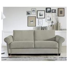 Schlafsofa Bali "ELISA Dauerschl&auml;fer in 140 und 160er Breite", grau (hellgrau), B:211cm, 92% Polyester, 8% Polyacryl, Sofas, Schlafsofa, komfortabler Ergoflex-Lattenrost