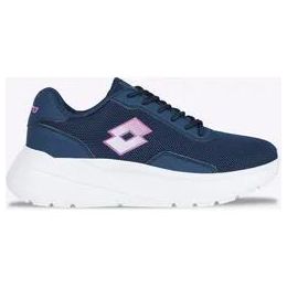 Sneaker Lotto "VIGORTIV", Damen, Gr. 39, blau (navy, violet), Synthetik, Schuhe Sneaker