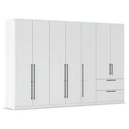 Kleiderschrank Rauch "Dreht&uuml;renschrank Schrank Garderobe W&auml;scheschrank Schlafzimmer AVOLA", wei&szlig; (alpinwei&szlig;), B:315cm H:210cm T:54cm, Holzwerkstoff, Schr&auml;nke, Kleiderschrank, mit hochwertigen Stangengriffen aus Metall in Schwarz MADE IN GERMANY