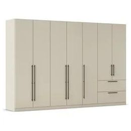 Kleiderschrank Rauch "Dreht&uuml;renschrank Schrank Garderobe W&auml;scheschrank Schlafzimmer AVOLA", beige (beige (champagner)), B:315cm H:229cm T:54cm, Holzwerkstoff, Schr&auml;nke, Kleiderschrank, mit hochwertigen Stangengriffen aus Metall in Schwarz MADE IN GERMANY