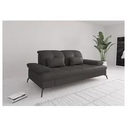 Sit & More 3-Sitzer SIT & MORE "Amica, inkl. Sitztiefenverstellung und Armteilverstellung", braun (mocca), B:212cm H:90cm T:122cm, Sofas, wahlweise mit Kopfteilverstellung und Bettfunktion