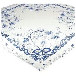 Mitteldecke Delindo Lifestyle "ZWIEBELMUSTER" Gr. 1, wei&szlig;, B:80cm L:80cm, Polyester, Tischdecken, Mitteldecke, Glattes Gewebe, bedruckt