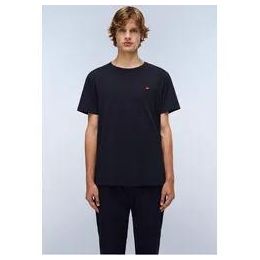 T-Shirt Napapijri "SALIS SS SUM SHARK SKIN HCB", Herren, Gr. XL, blau (blu marine), Obermaterial: 100% Baumwolle, Rundhals, Shirts T-Shirt, Kurzarm, f&uuml;r sportliche und sommerliche Anl&auml;sse, Rundhalsausschnitt