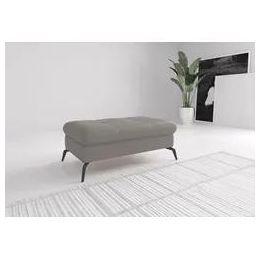 Sit & More Polsterhocker SIT & MORE "Amica", grau (light grau), B:102cm H:47cm T:69cm, Hocker, Polsterhocker, mit Stauraum