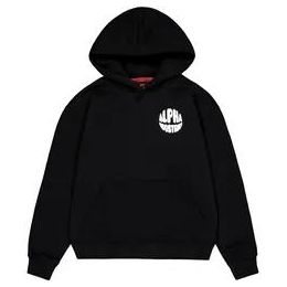 Hoodie Alpha Industries "Logo Hoodie Backprint W", Damen, Gr. S, schwarz, Obermaterial: 80% Baumwolle, 20% Polyester, loose fit, Sweatshirts Hoodie
