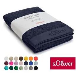 Duschtuch s.Oliver "s.Oliver, Premium Qualit&auml;t, 600 gr/m2, auch als Sets erh&auml;ltlich", blau (marineblau), B:70cm L:140cm, Walkfrottier, Obermaterial: 100% Baumwolle, Handt&uuml;cher, gro&szlig;e Farbauswahl, auch als Handtuch, Waschhandschuh, G&auml;stetuch