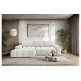 Ecksofa OTTO HOME "AZITA L-Form, 270 cm - OTTO. Verl&auml;ssliche Qualit&auml;t.", beige (creme), B:270cm H:84cm T:166,5cm, 100% Polyester, Sofas, Ecksofa, wahlweise als Schlafsofa m. Bettkasten, Bubble-Optik