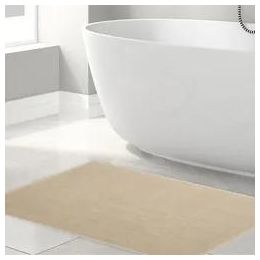 Badematte HAMMETEX "rutschfeste Badvorleger", beige, H:7,5mm, Baumwolle, Badematten, Badematte, einfarbig, 100% Baumwolle, in 2 Gr&ouml;&szlig;en erh&auml;ltlich