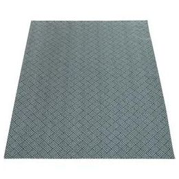 Teppich Paco Home "Varadero 461", grau, B:60cm H:4mm L:100cm, Baumwolle, Polyester, Teppiche, Teppich, 3D-Design, Kurzflor, Wohnzimmer