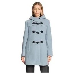 Outdoorjacke Gil Bret "Damen mit Kapuze", Gr. 42, blau (bright blau melange), Obermaterial: 70% Wolle, 20% Polyester, 10% Polyamid; Besatz: 45% Polyacryl, 30% Polyester, 20% Wolle, 5% Diverse Faserarten; Futter: 100% Polyester, tailliert, Jacken Outdoorjacke