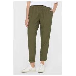 Cordhose SENSES.THE LABEL, Damen, Gr. XS, Normalgr&ouml;&szlig;en, khaki, Cord, Material: 100% Polyester, unifarben, relaxed fit lang, Hosen Cordhose, mit Elastikbund
