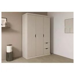 Kleiderschrank Rauch "Dreht&uuml;renschrank Schrank Garderobe W&auml;scheschrank Schlafzimmer MARLENE", beige (champagner), B:136cm H:203cm T:56cm, Holzwerkstoff, Schr&auml;nke, Kleiderschrank, in 3 Breiten 91/136/181 cm im Landhaus-Stil MADE IN GERMANY